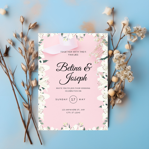 Wedding Invitation Card Digital Template 8 – Symbolize It